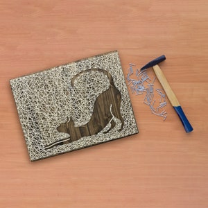 Cat String Art Kit - DIY Craft Set, Cat Lover Decor, Cat Wall Art, Arts ...