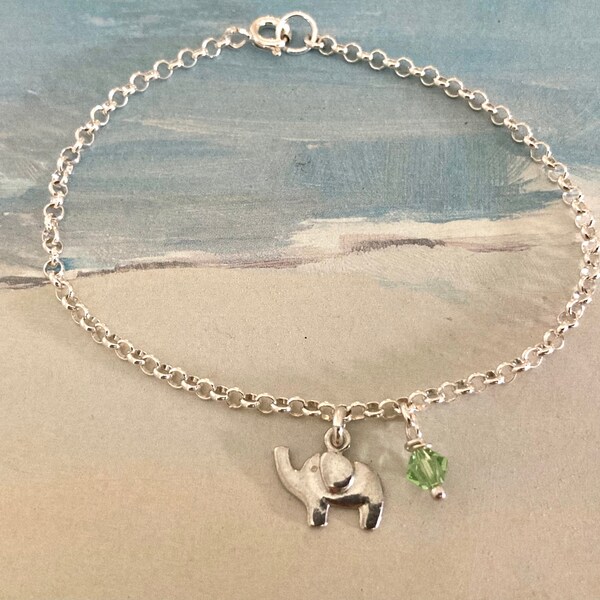 Elephant Anklet - Etsy