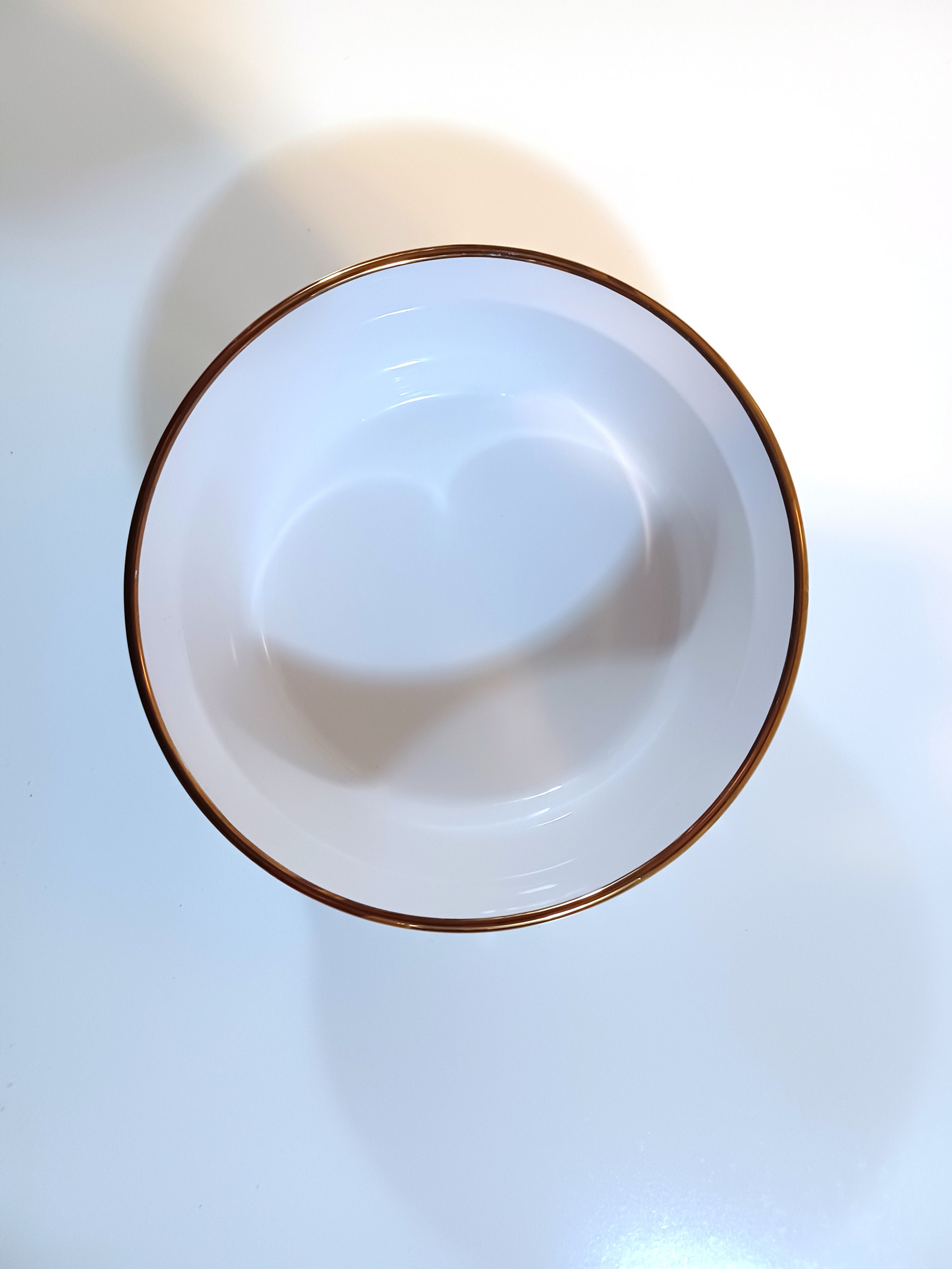 Beautiful White and Gold Corning Ware F-5-B 16 Liter USA Bowl White ...