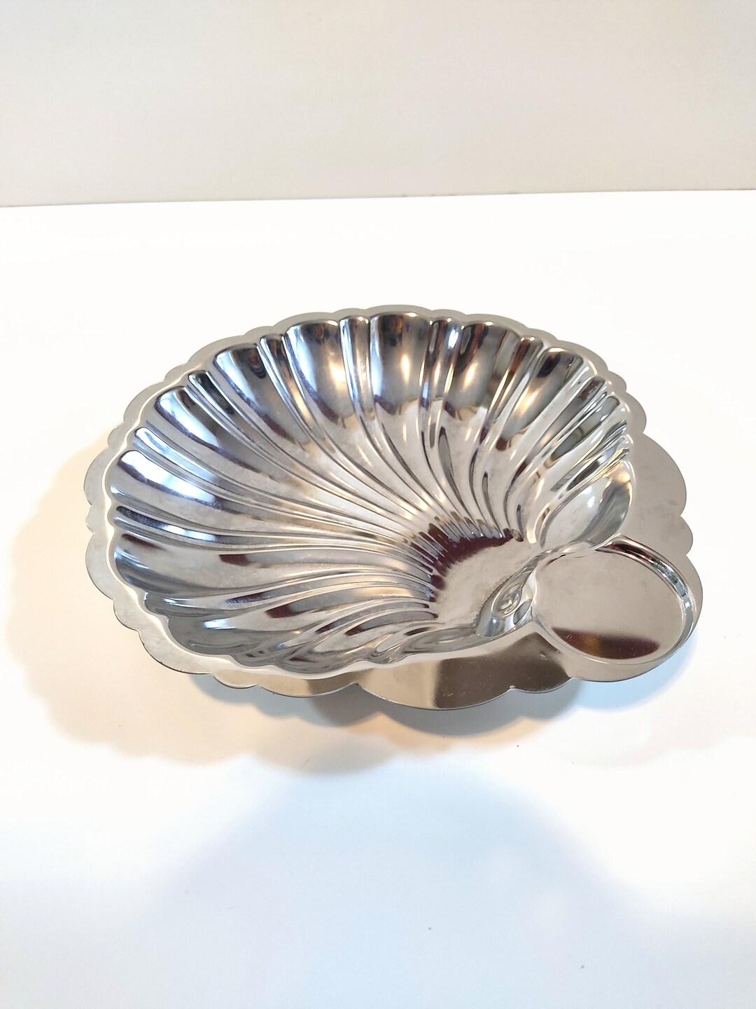 Vintage Shell Serving Tray by Shelton Ware NYC - Fair Condition Chrome ...