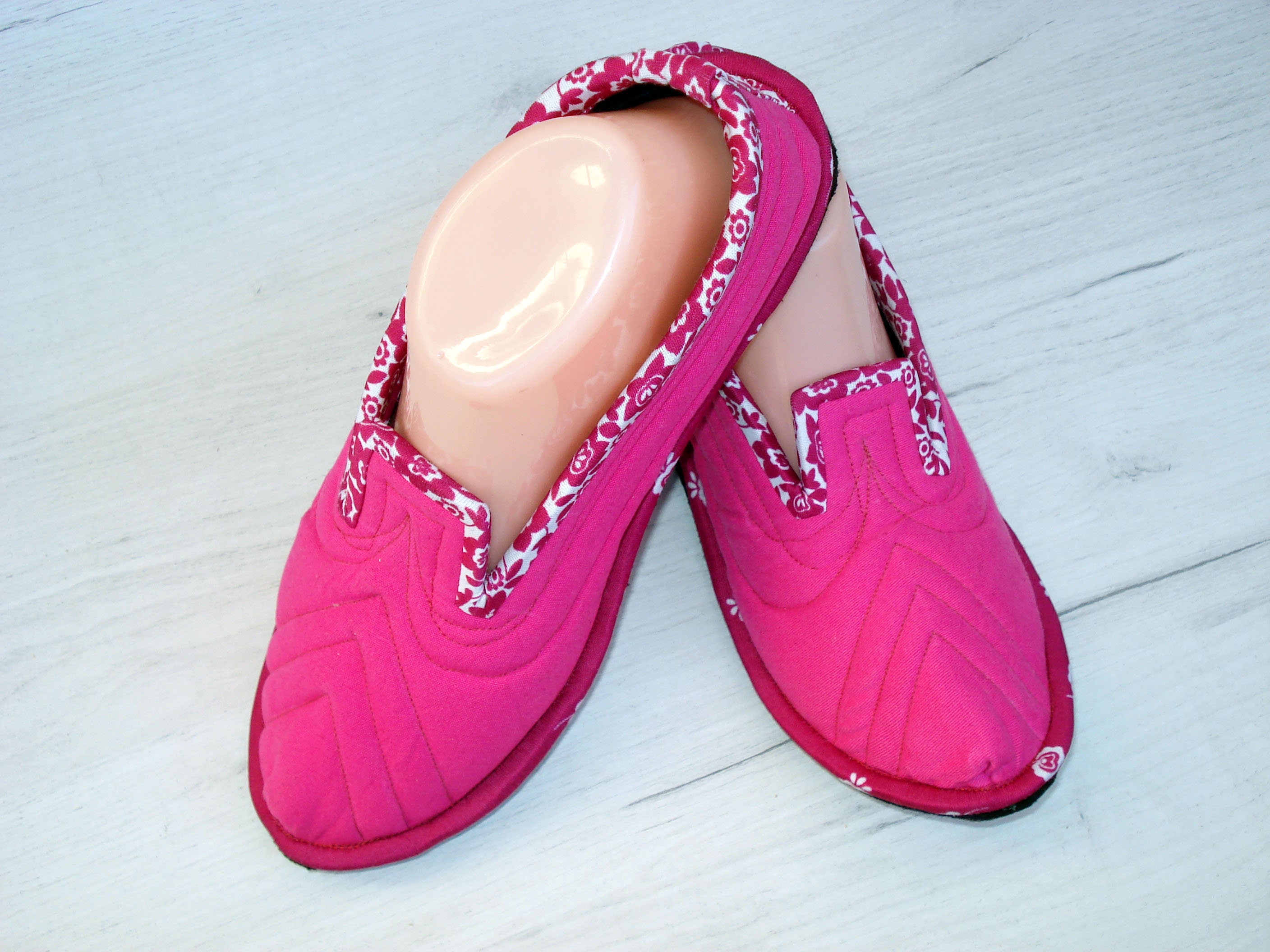 Pink Womens House Slippers Wool Home Shoes Funny Slippers - Etsy