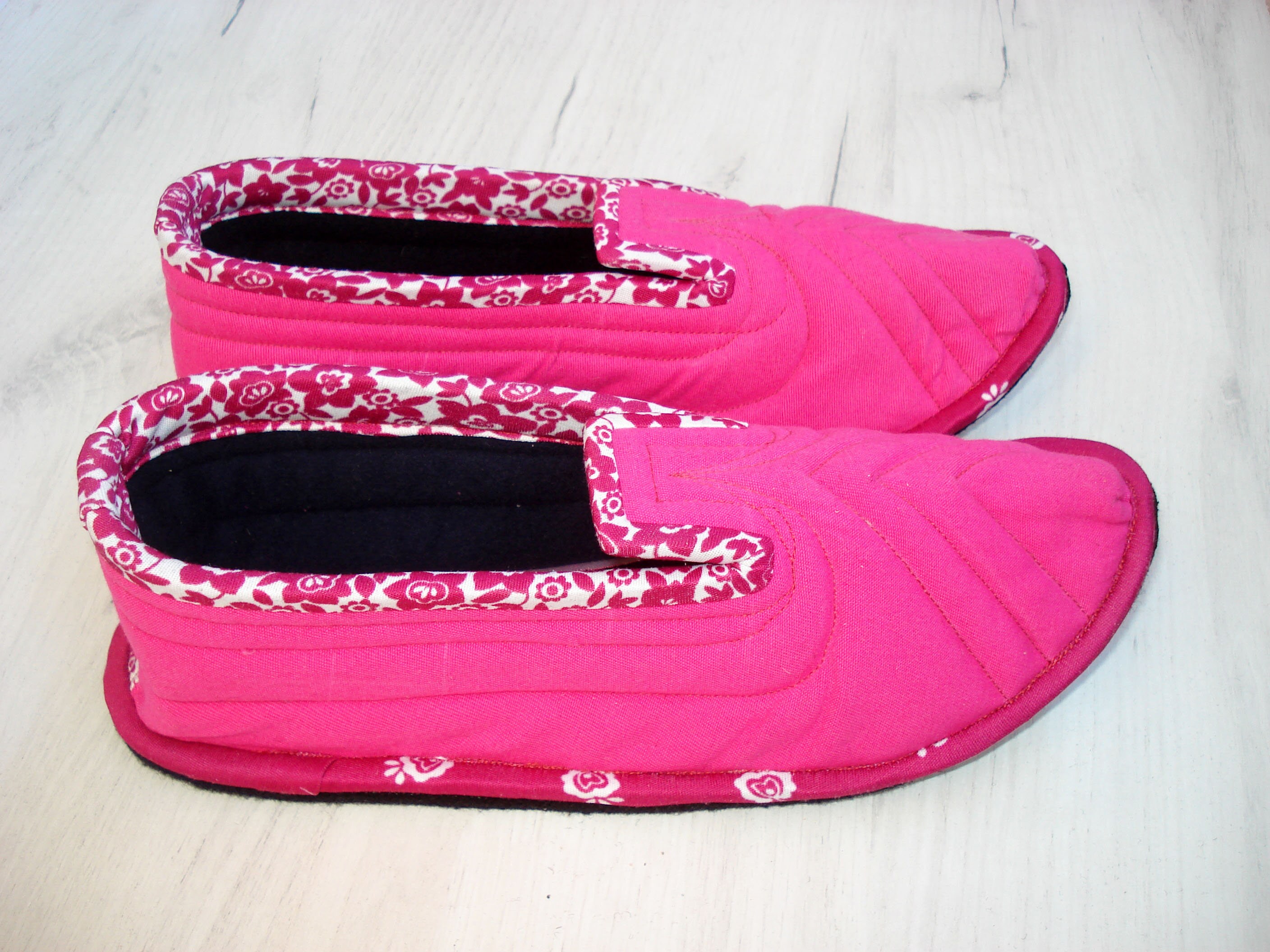 Pink Womens House Slippers Wool Home Shoes Funny Slippers - Etsy