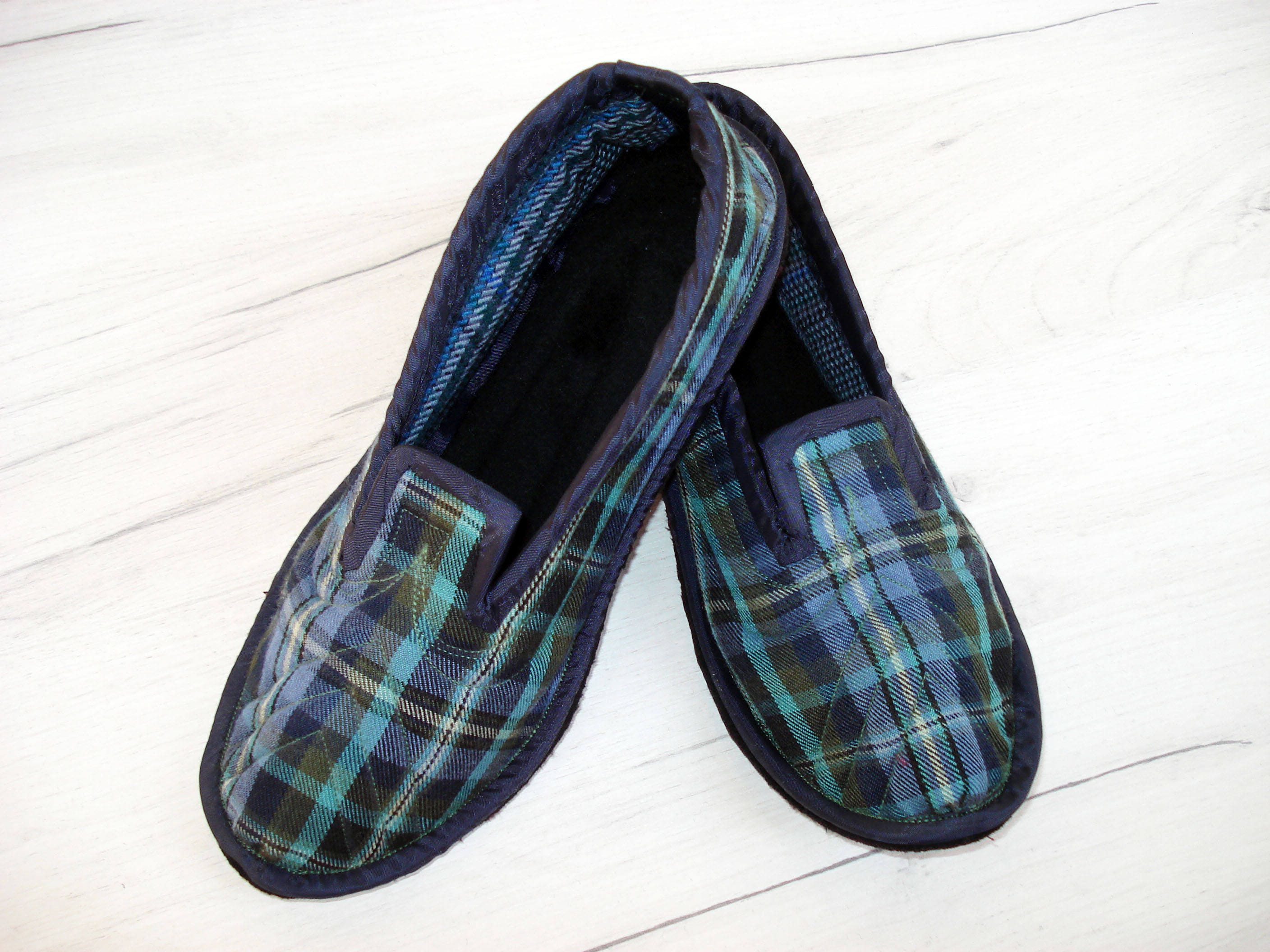 Blue Wool House Slippers Wool Shoes Women Womens Slippers - Etsy