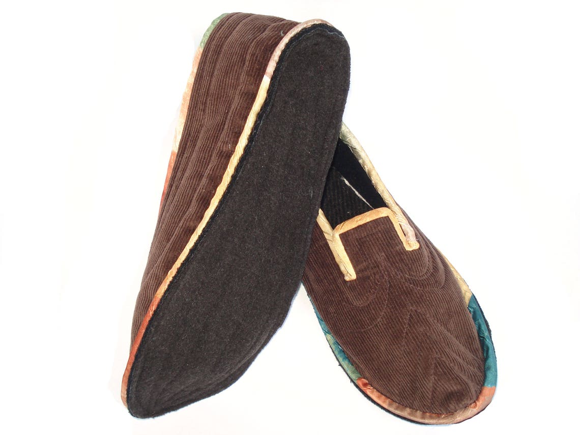 Velvet Slippers for Men House Slippers Men Soft Sole Shoes - Etsy