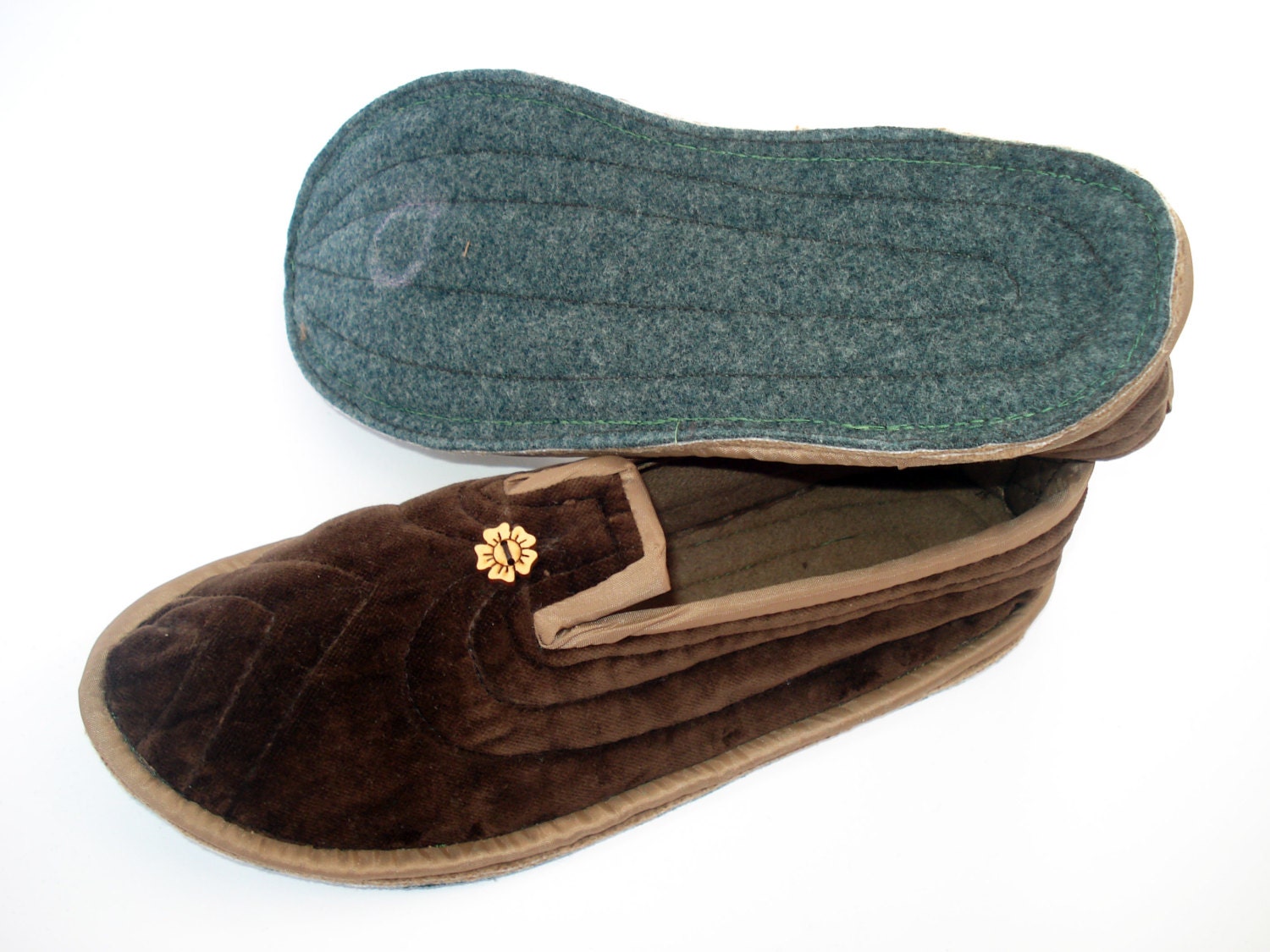 Velvet Slippers, Women House Slippers, Wool Slippers, Wool Shoes ...