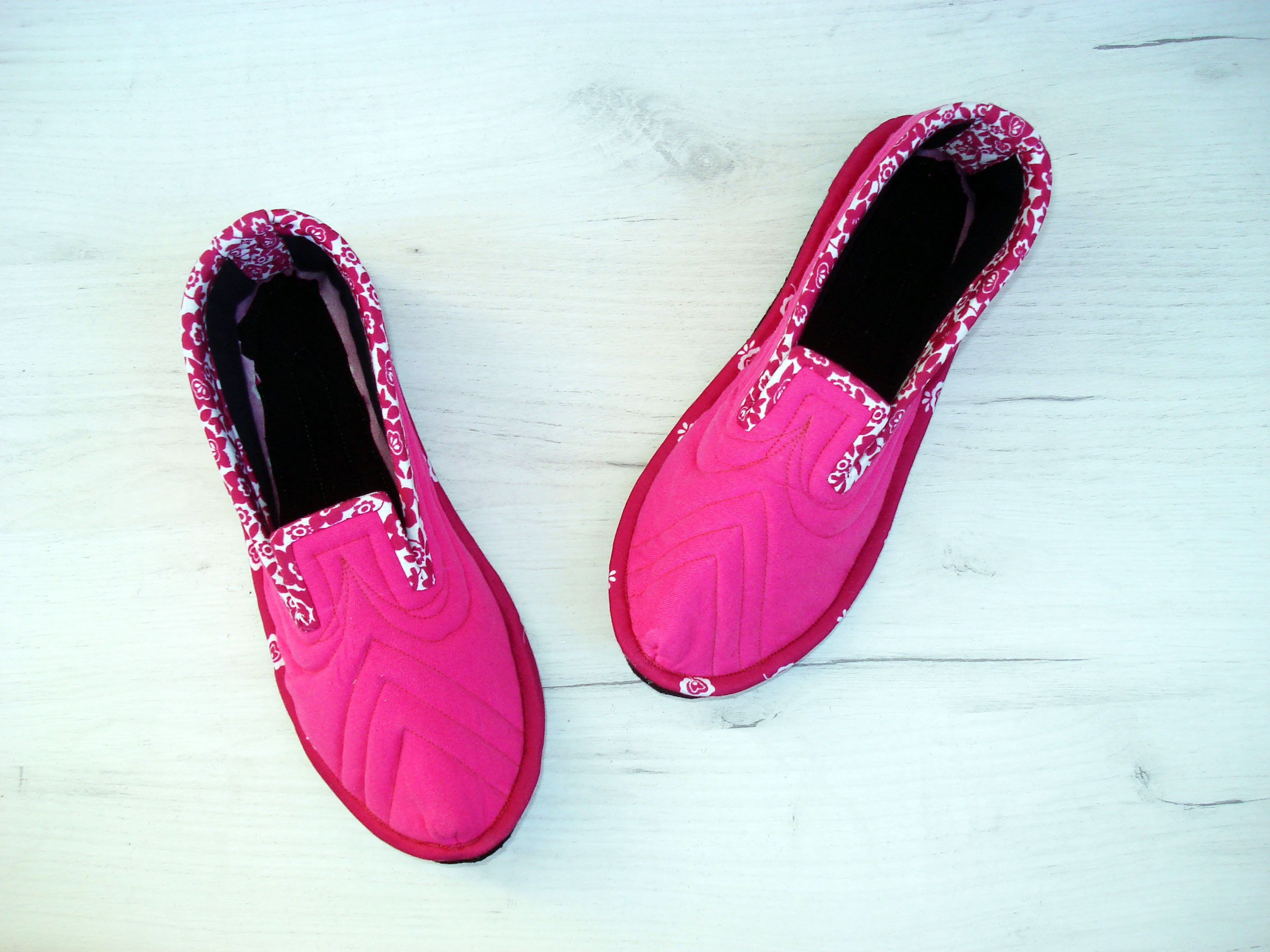 Pink Womens House Slippers Wool Home Shoes Funny Slippers - Etsy