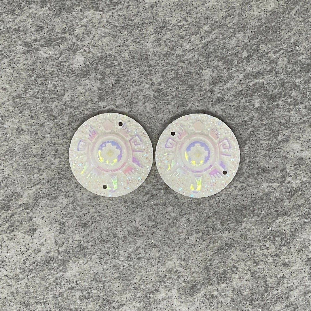 White AB Aztec Turtle, 25mm Resin Cabochons Gems, B9 - Etsy