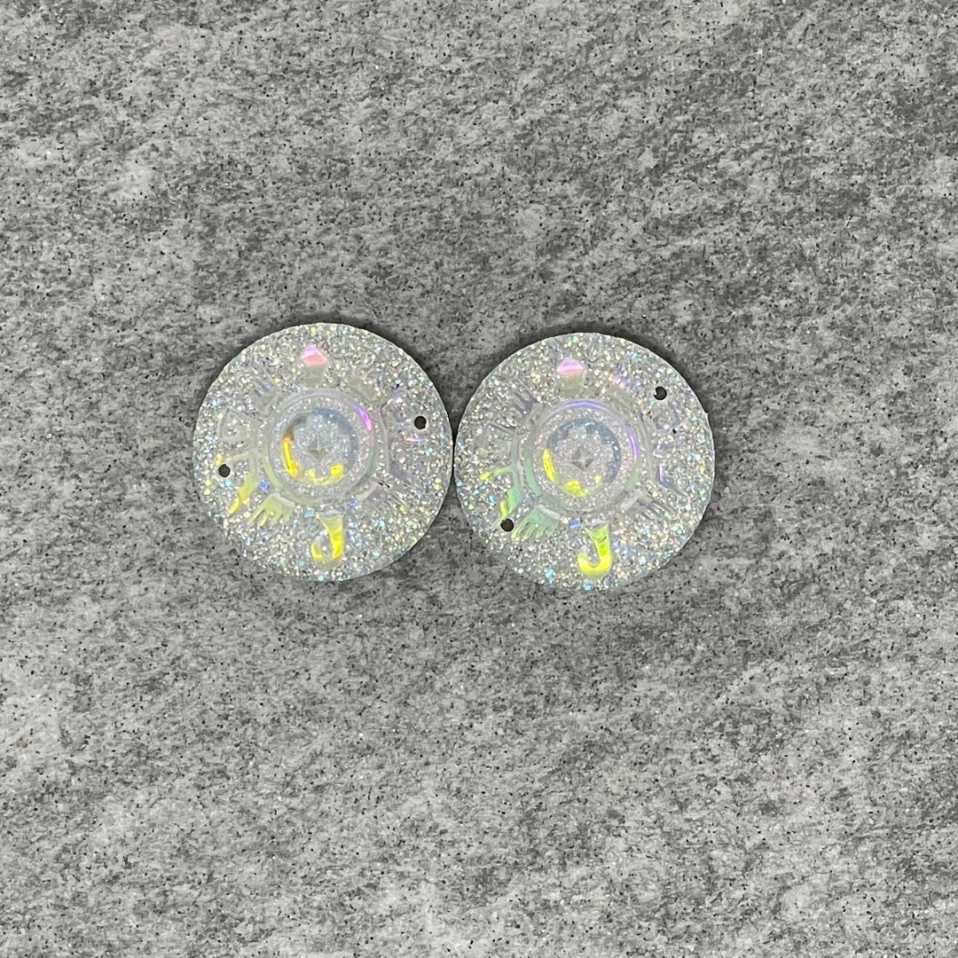 Crystal AB Aztec Turtle Pair, 25mm Resin Cabochons Gems, B14 - Etsy ...