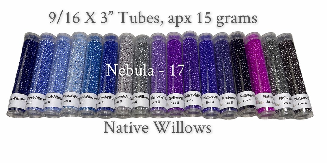 Nebula - 17, Size 11, 17 Color Set, Japanese Seed Bead, Apx 15 Gram ...