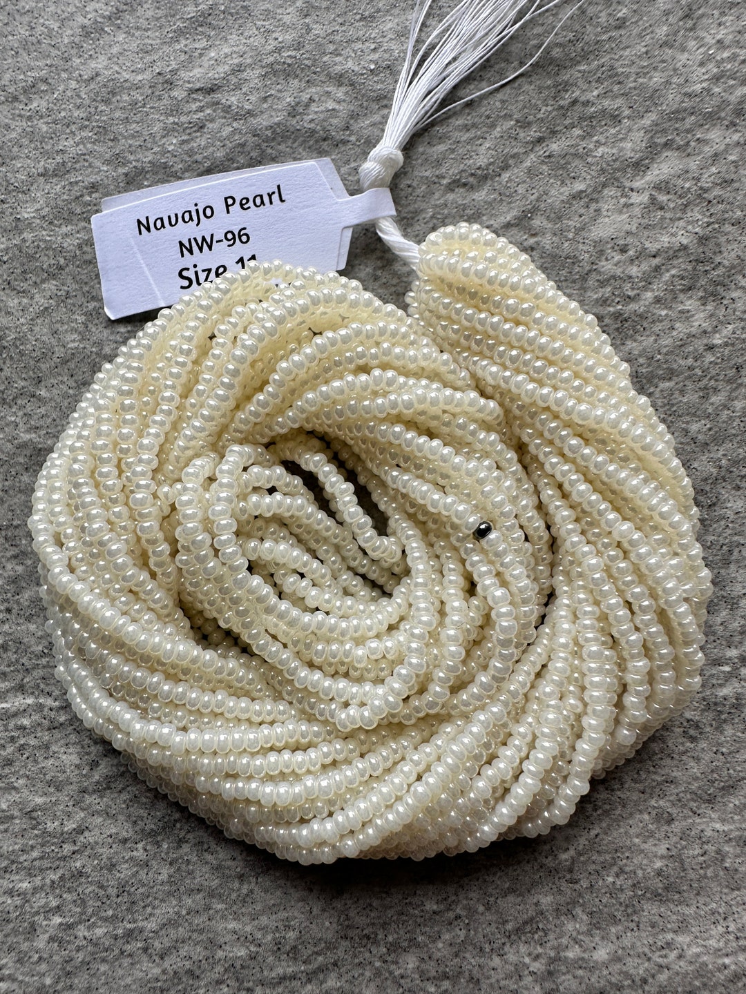 Navajo Pearl Opaque #96, 11/0 Czech Seed Beads, 1 Hank - Etsy