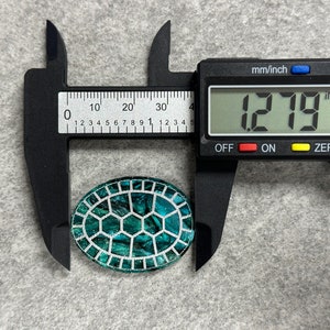 Green Blue Marble Turtle Shell, Oval /acrylic Cabs/gems/beading ...