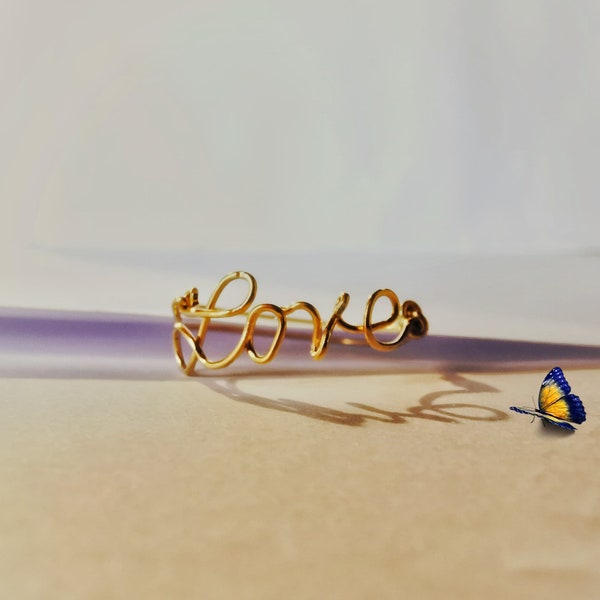 Wire Name Ring - Etsy