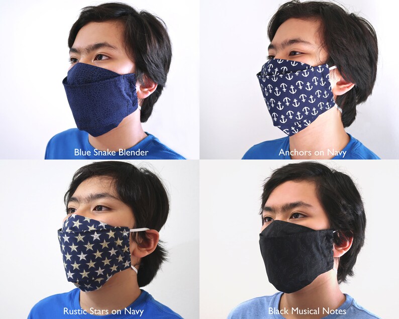 3D Fit Cloth Face Mask 3 Ply With BUILT IN FILTER Non Woven | Etsy