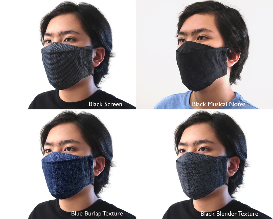 3D Fit Cloth Face Mask 3 Ply With BUILT IN FILTER Non Woven ...