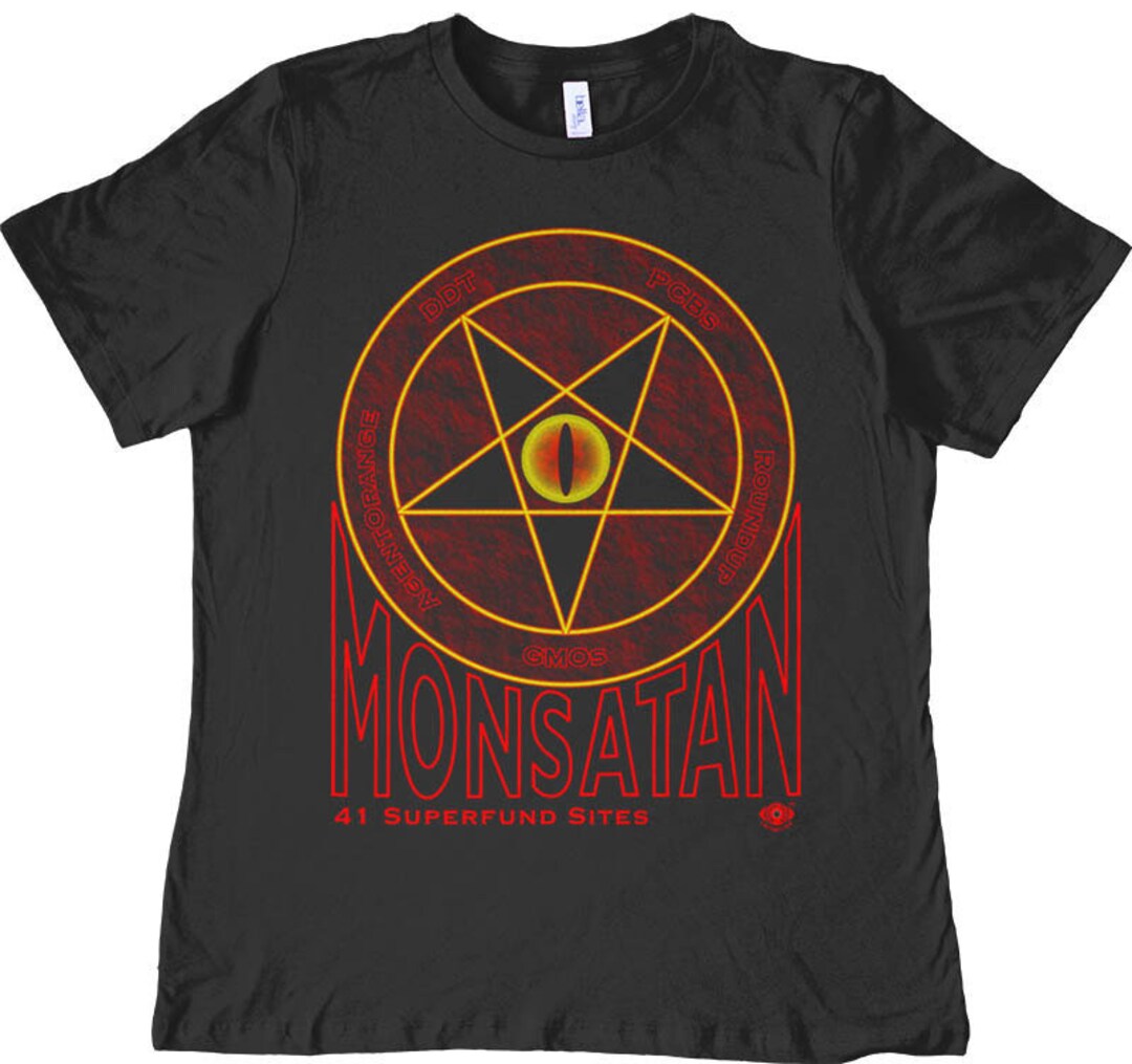 Monsatan - Anti Monsanto is Evil Environmental Shirt - Agent Orange GMO ...