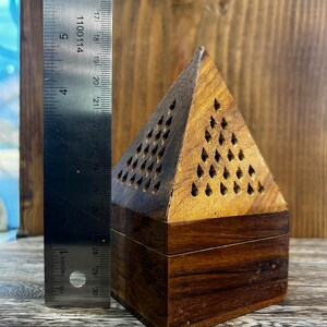 Pyramid Wooden Incense Holder - Etsy