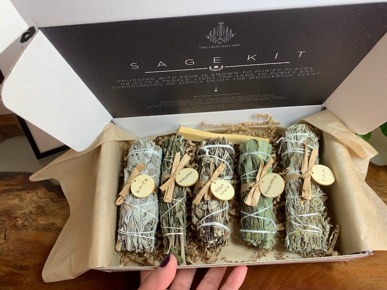Sage Kit Gift 5 Different Sages. for Cleansing Purifying | Etsy