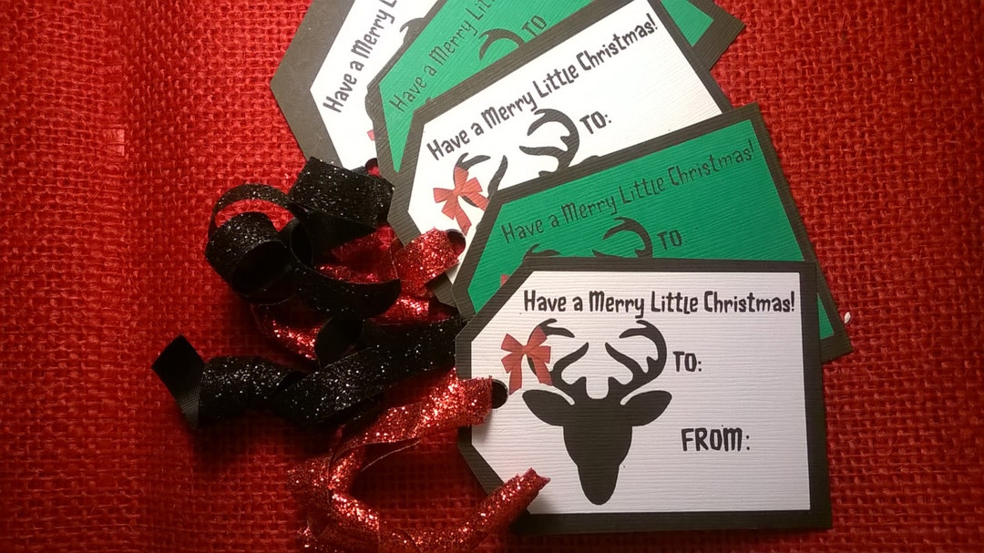 Christmas Stag Gift Tags, Deer Gift Tags, Instant Download Printable - Etsy