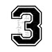 Iron on Number 3 for Tshirt Transfer INSTANT DOWNLOAD - Etsy