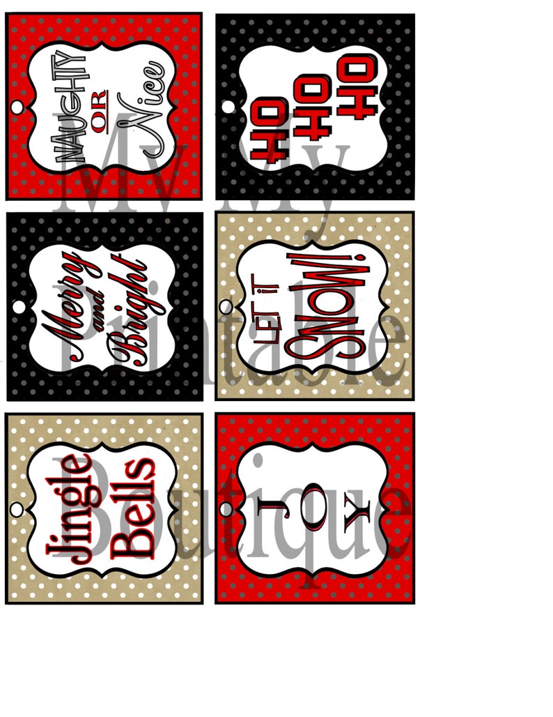 Christmas Gift Tags,let It Snow, Instant Download Printable - Etsy