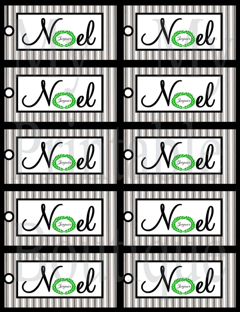 Christmas Gift Tags,noel, Instant Download Printable - Etsy