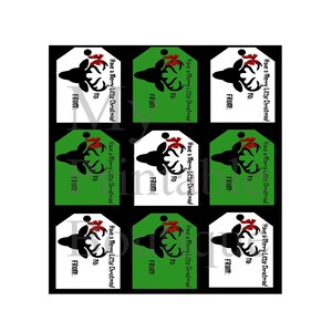 Christmas Stag Gift Tags, Deer Gift Tags, Instant Download Printable - Etsy