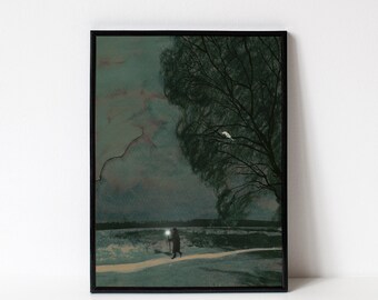 Hermes Art Print Greek Mythology Art Print the Psychopomp - Etsy