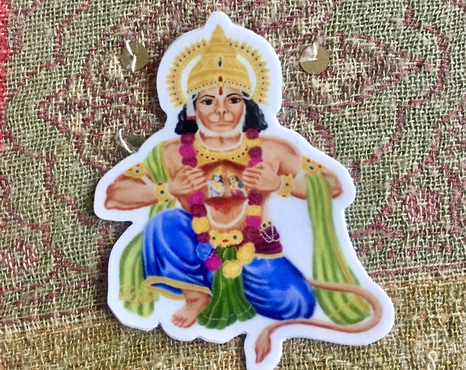 Hanuman Sticker, Hindu God of Devotion, Die Cut Sticker, Waterproof ...