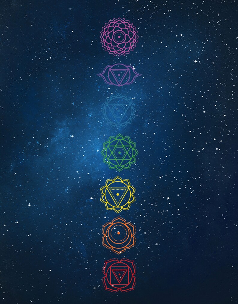 Blue Chakra Digital Downloadable Print Galaxy Print - Etsy