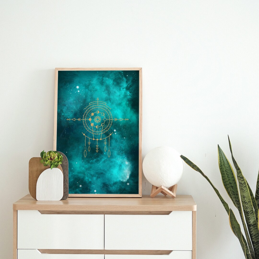Geometric Galaxy Art Downloadable Print - Etsy