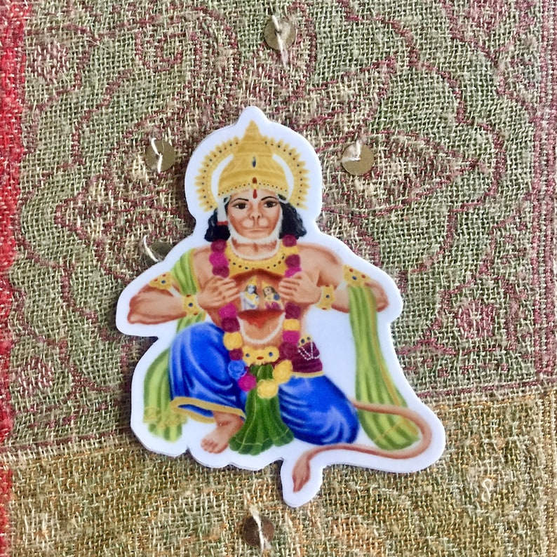 Hanuman Sticker Hindu God of Devotion Die Cut Sticker - Etsy