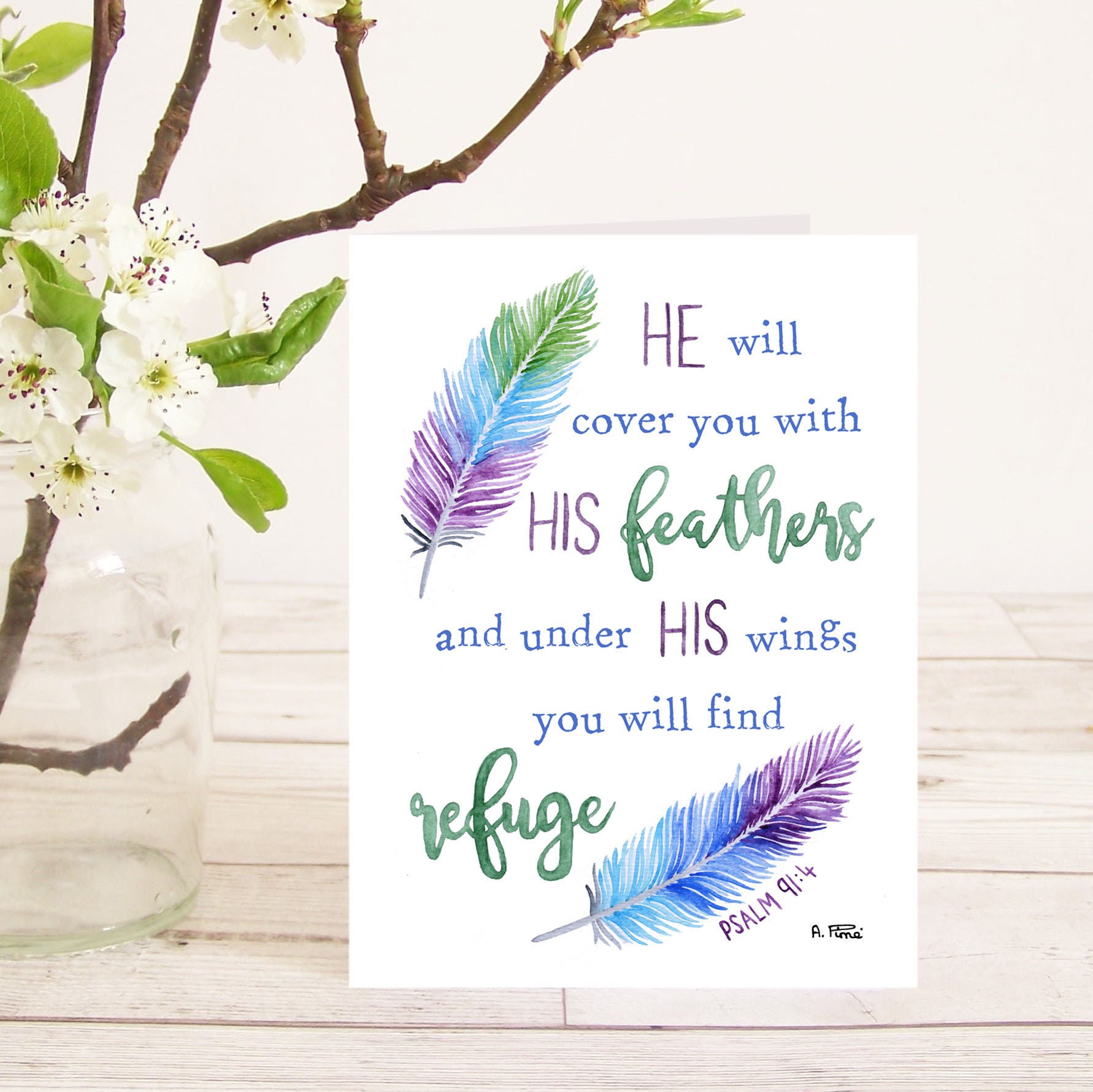 He Will Cover You With His Feathers and Under His Wings You Will Find ...