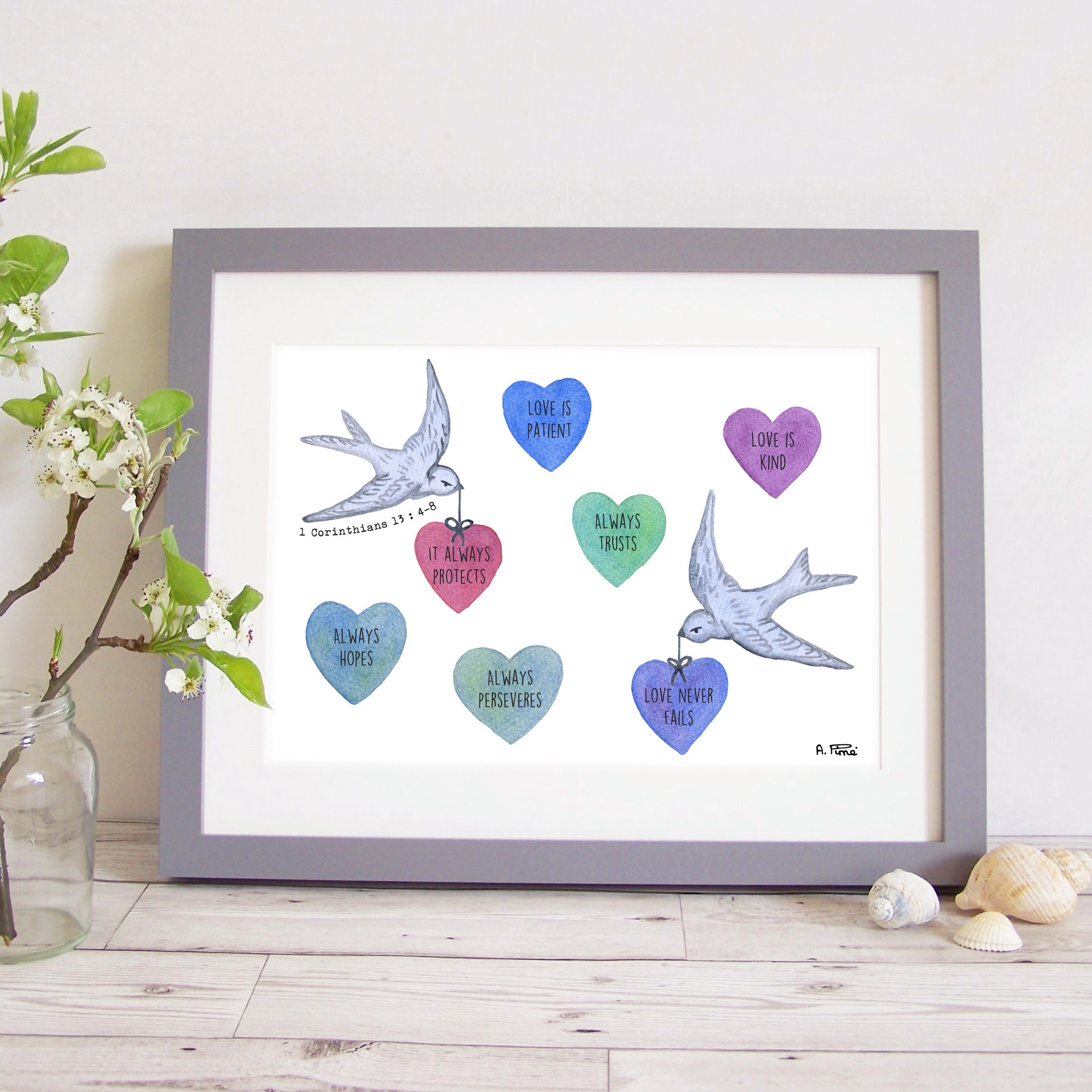 MULTIPACK Any 3 Bible Verse A4 Watercolour Art Prints by | Etsy