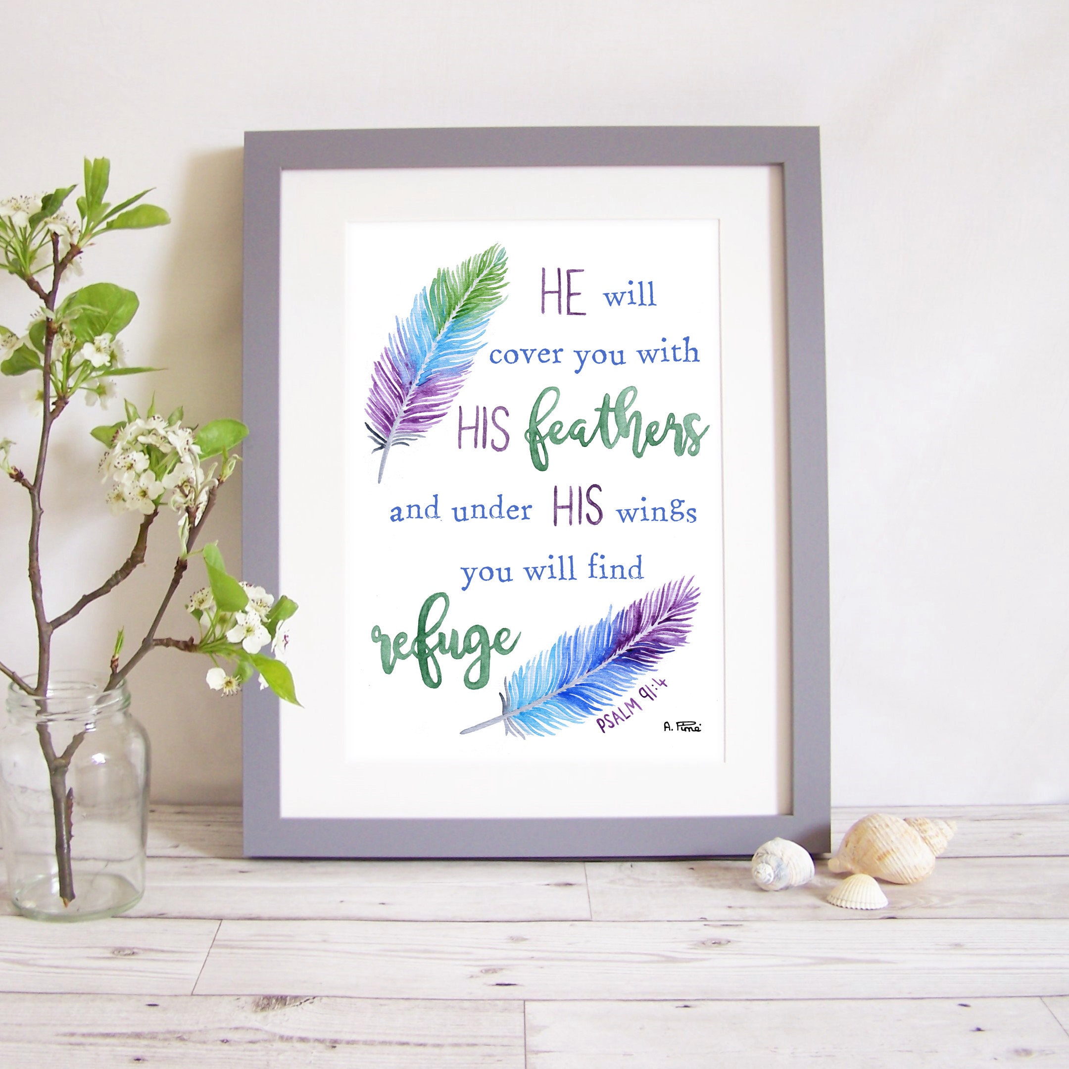 MULTIPACK Any 3 Bible Verse A4 Watercolour Art Prints by - Etsy