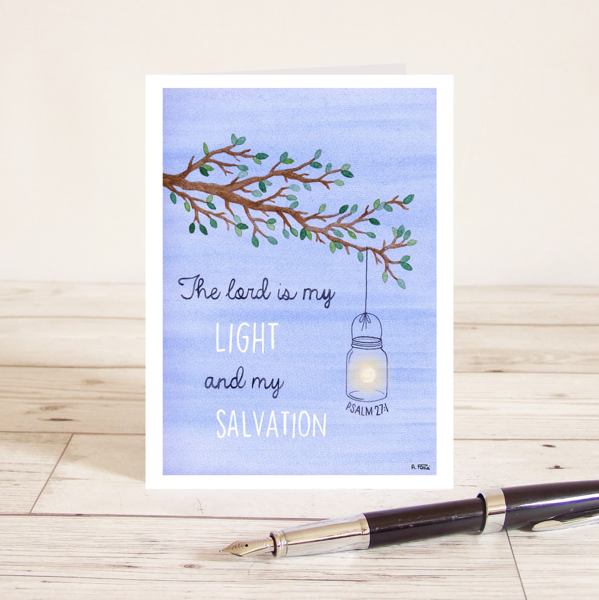 The Lord is My Light and My Salvation psalm 27:1 Christian Bible Verse ...