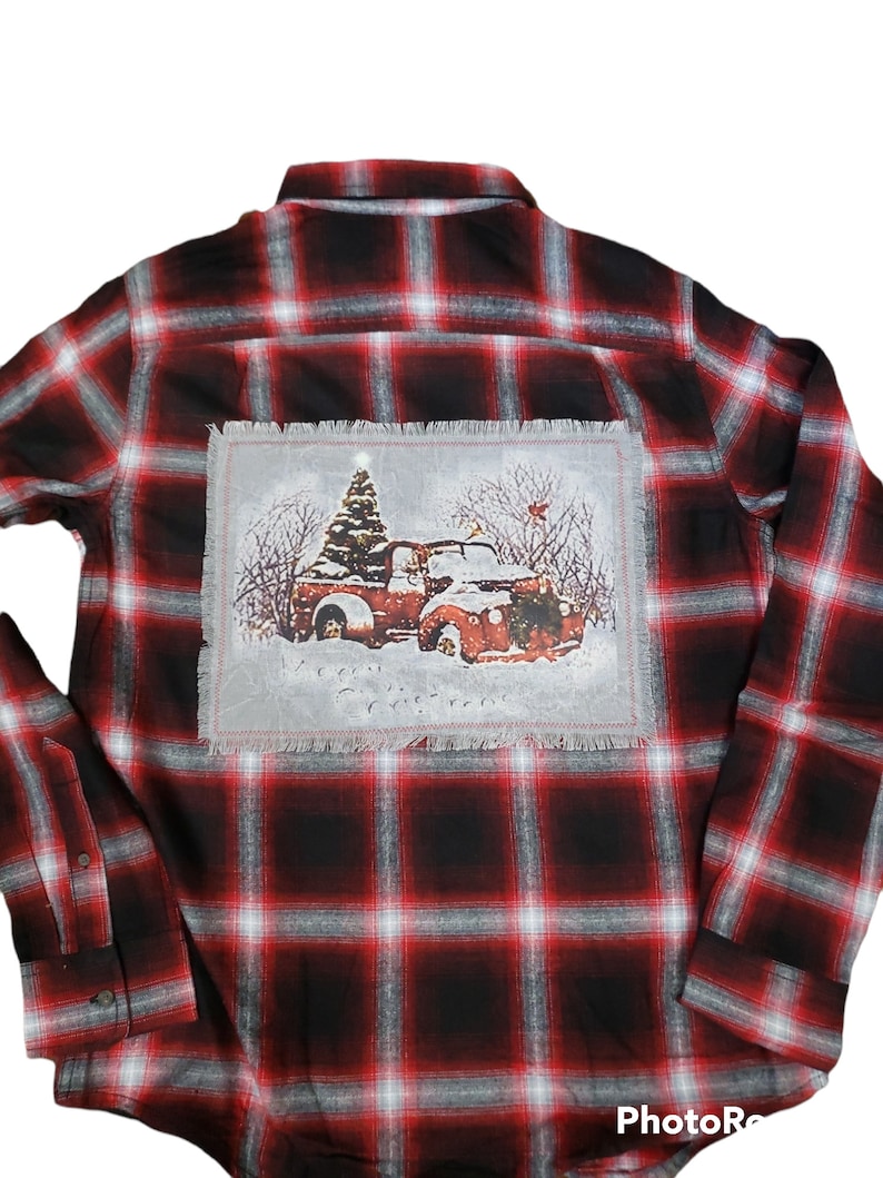 Vintage Christmas Truck Flannel - Etsy
