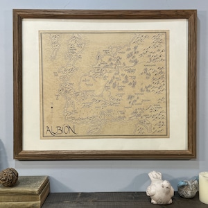 Fable Map, Albion: Aged, Handmade, Hand Drawn, Authentic Gift, Fantasy ...