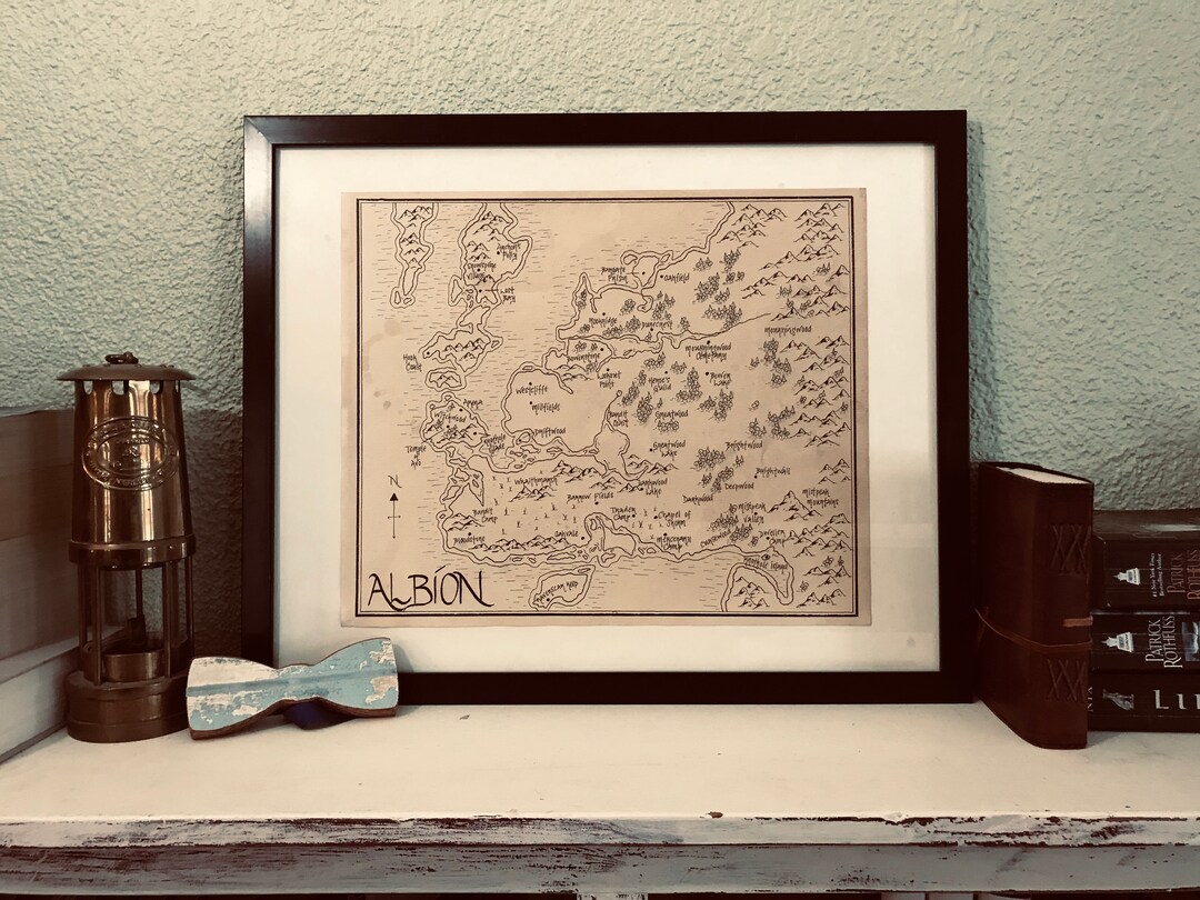 Fable Map, Albion: Aged, Handmade, Hand Drawn, Authentic Gift - Etsy