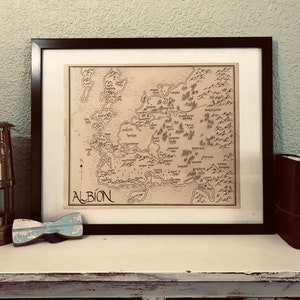 Fable Map, Albion: Aged, Handmade, Hand Drawn, Authentic Gift - Etsy
