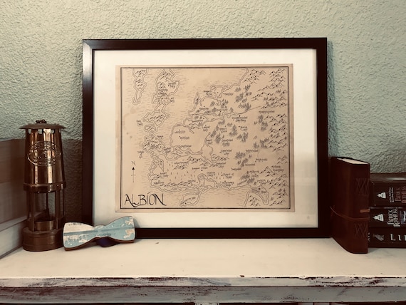 Fable Map Albion: Aged Handmade Hand Drawn Authentic Gift | Etsy