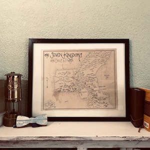 Map the Graceling World: Aged, Handmade, Hand Drawn, Authentic Gift ...