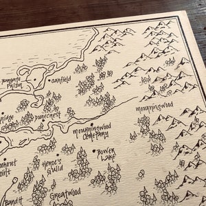 Fable Map, Albion: Aged, Handmade, Hand Drawn, Authentic Gift, Fantasy ...