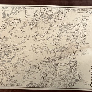Dragon Age Map of Thedas: Aged, Handmade, Hand Drawn, Authentic Gift ...