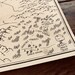 Map of Hyrule: Aged Handmade Hand Drawn Authentic Gift - Etsy