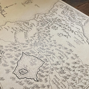Map of Redwall: Aged, Handmade, Hand Drawn, Authentic Gift, Fantasy Art ...