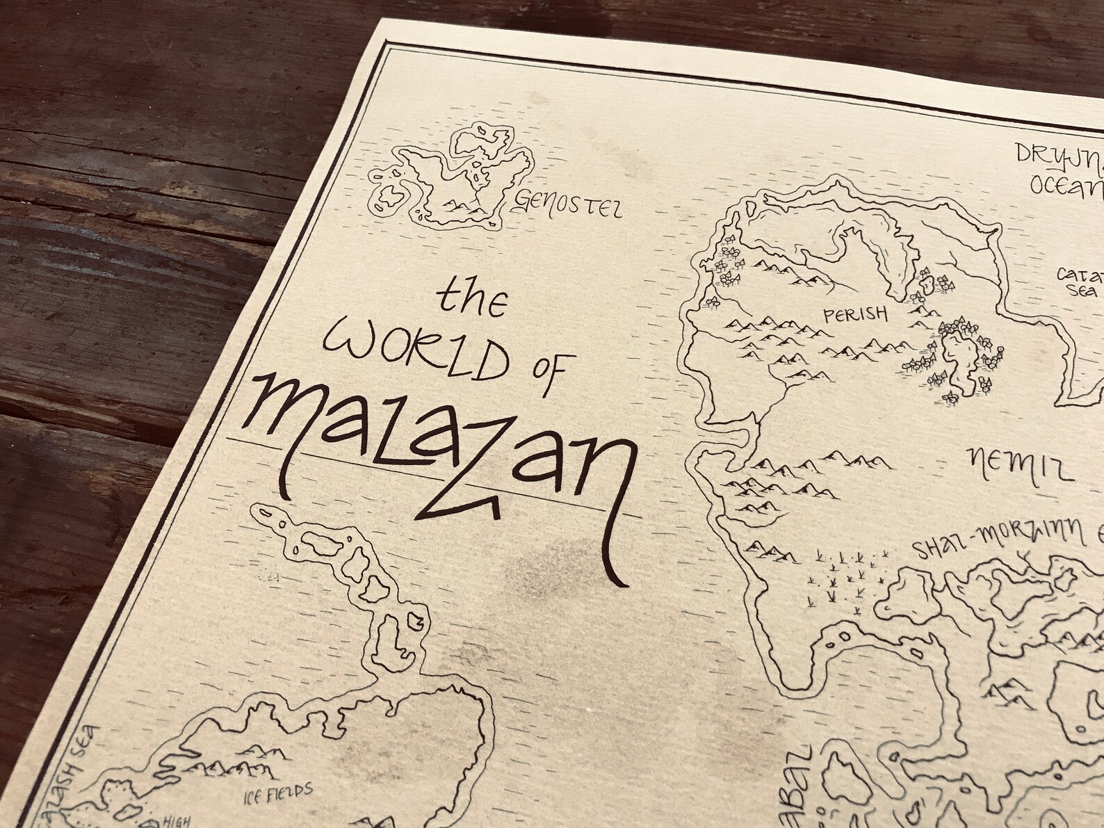 Malazan Map: Aged Handmade Hand Drawn Authentic Gift - Etsy