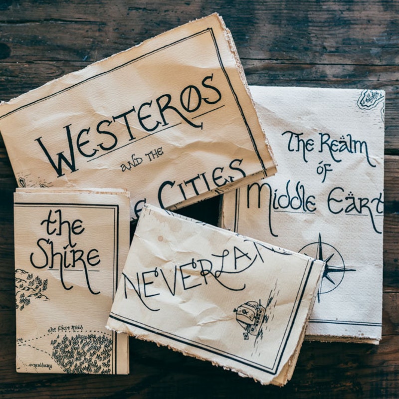 Custom Literary Map - Etsy