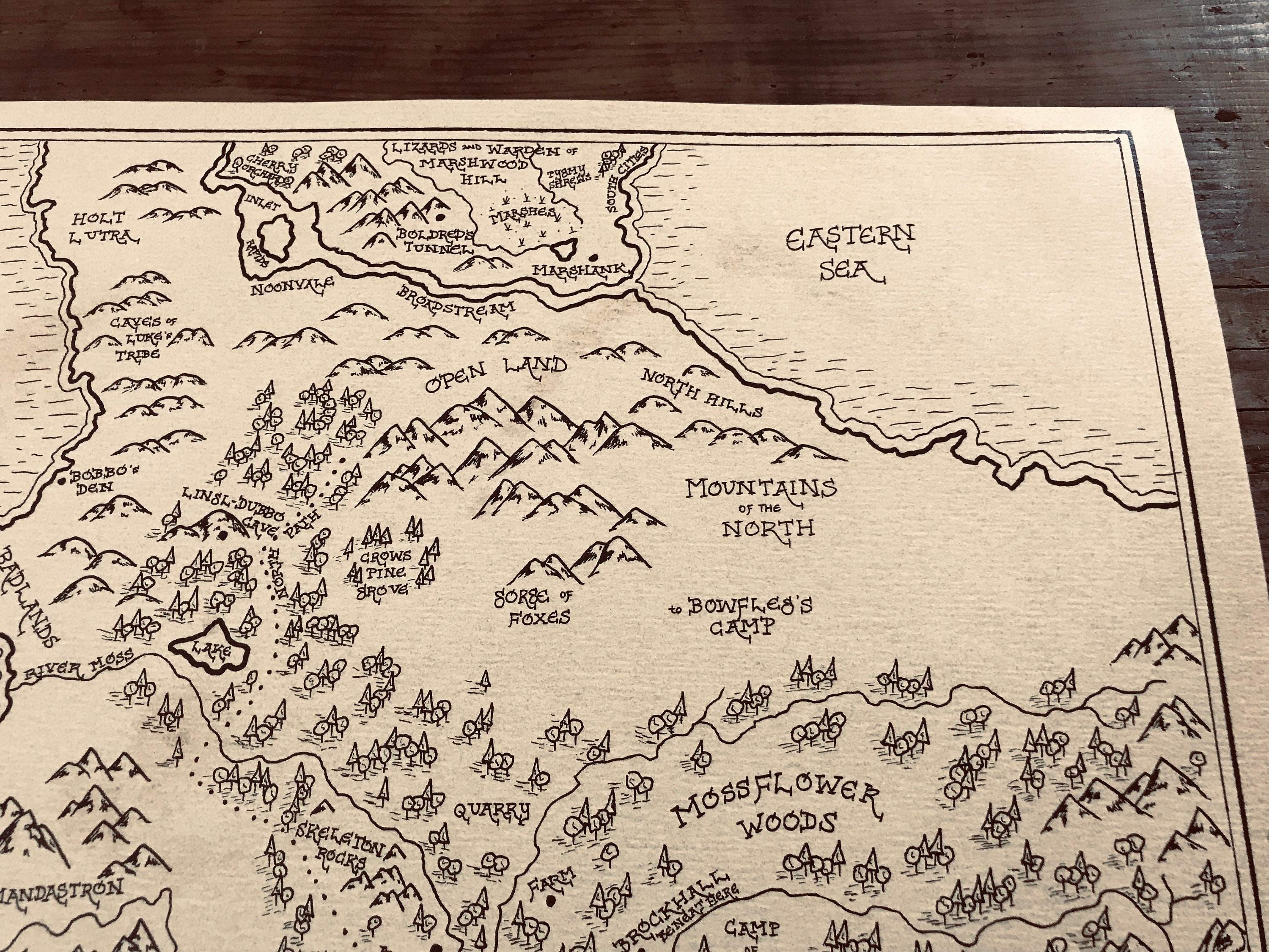 Map of Redwall: Aged Handmade Hand Drawn Authentic Gift - Etsy Canada