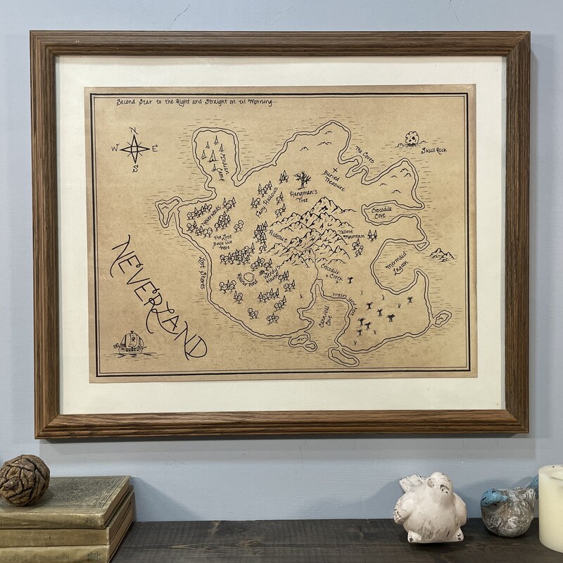 Neverland Map - Etsy