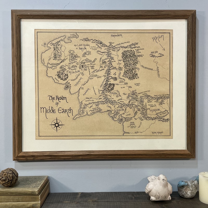 Middle Earth Map - Etsy